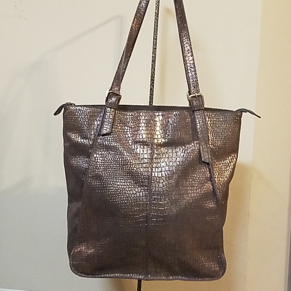 Lodis | Bags | Large Lodis Metallic Leather Handbag | Poshmark